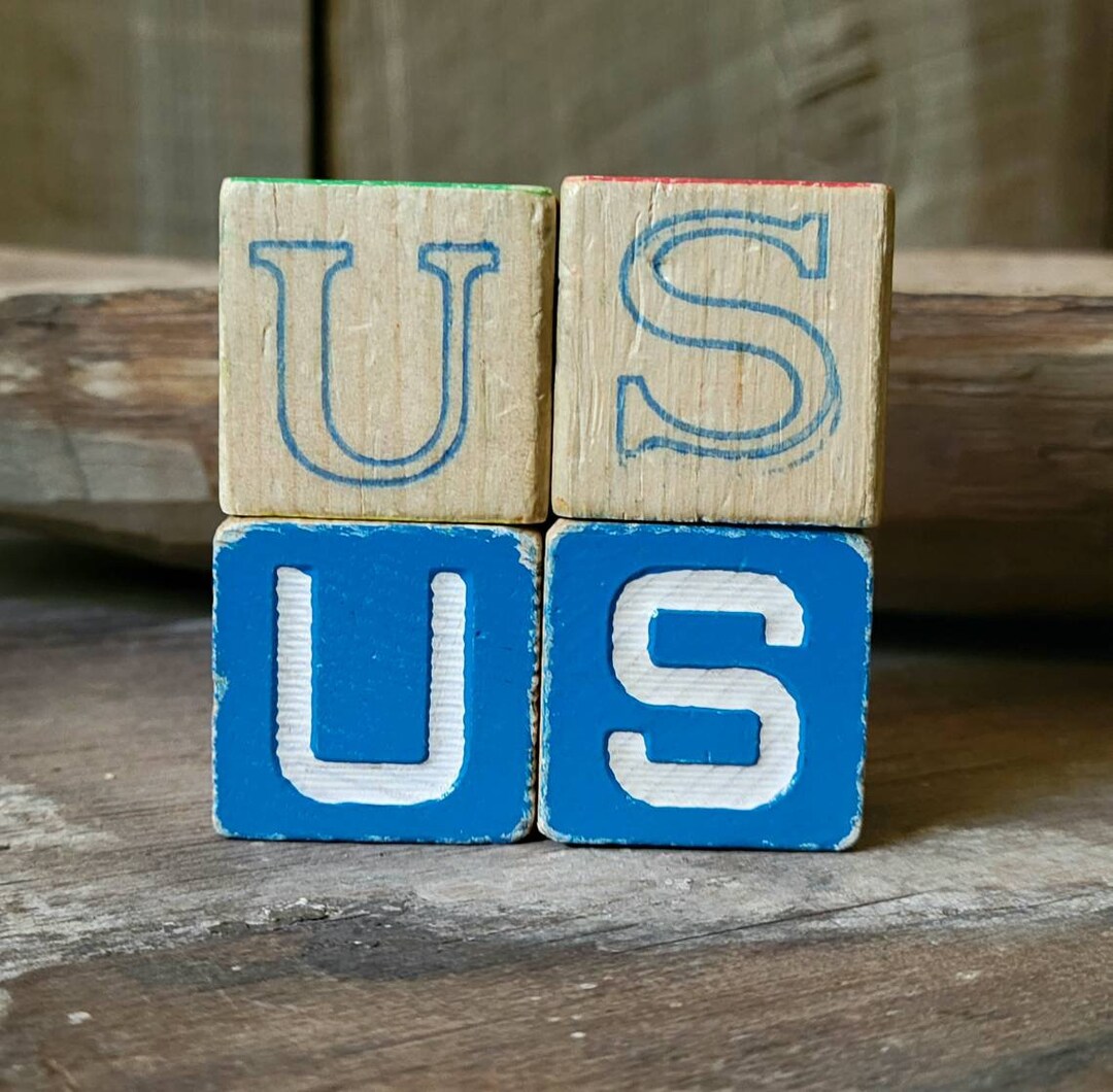 US Wooden Blocks Vintage - Etsy