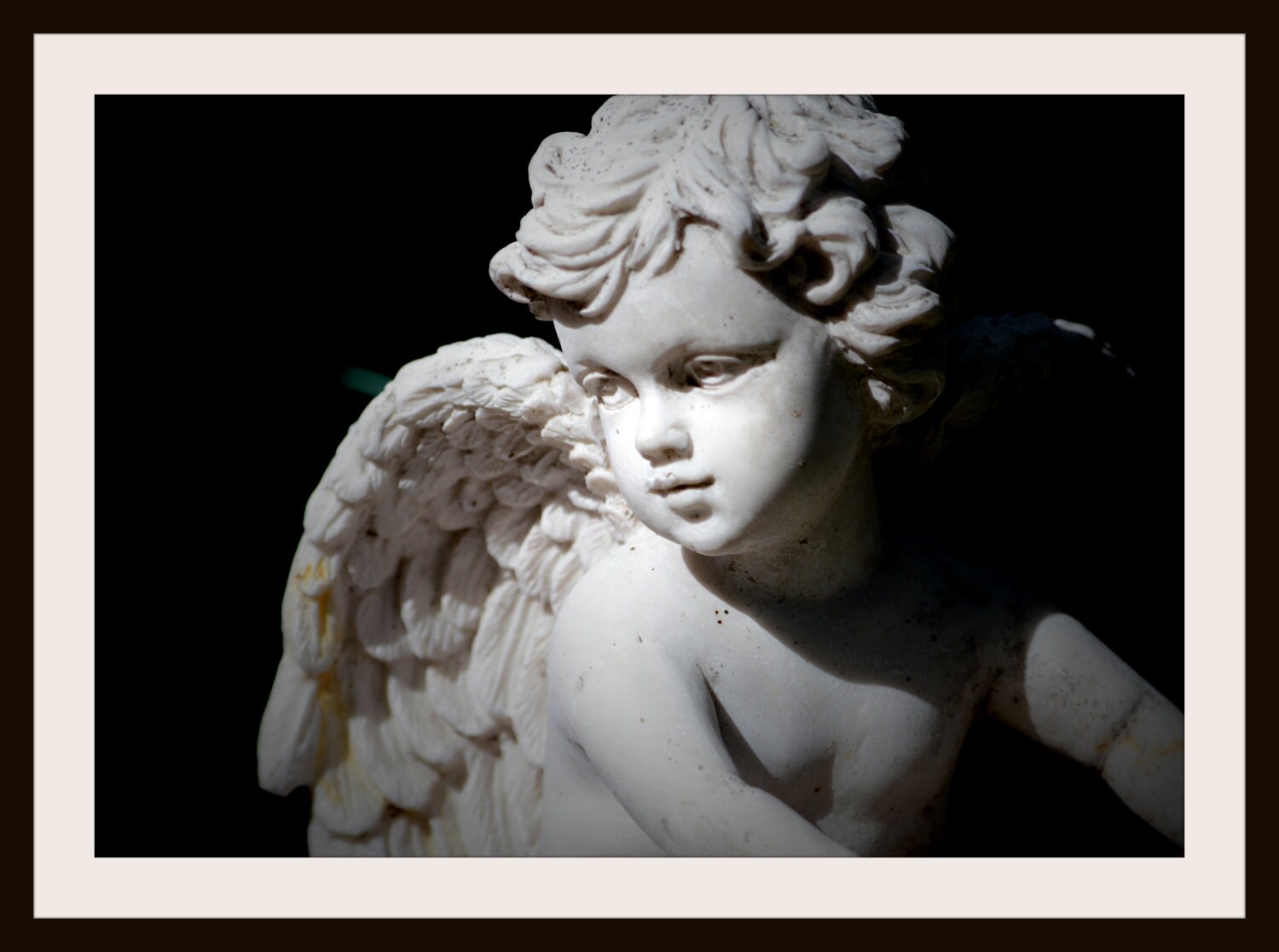 Angel in Light; Beautiful Little Angel in the Evening Light; Fine Art ...