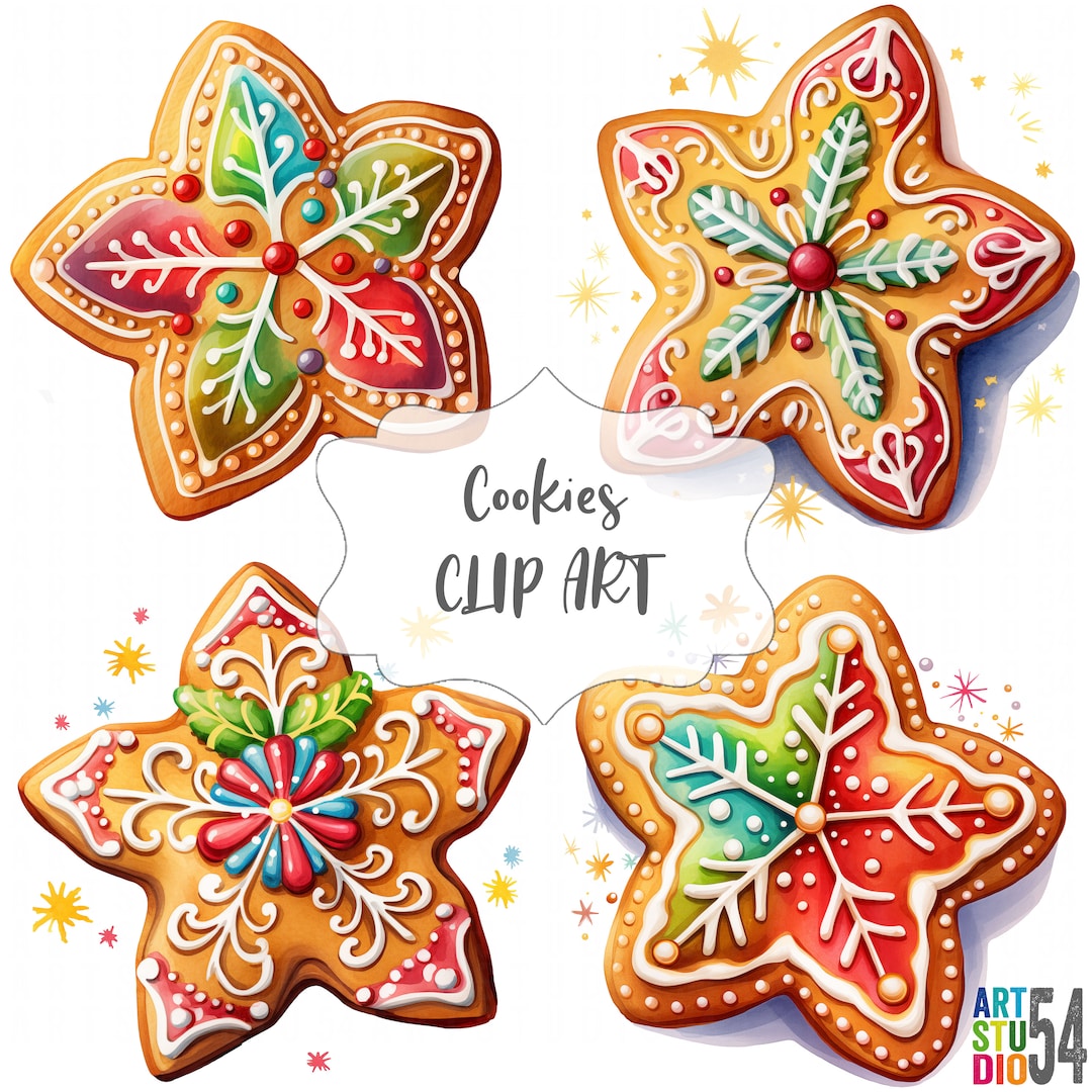 Holiday Cookies Clip Art - Personal and Commercial Use - Artstudio54 - Etsy
