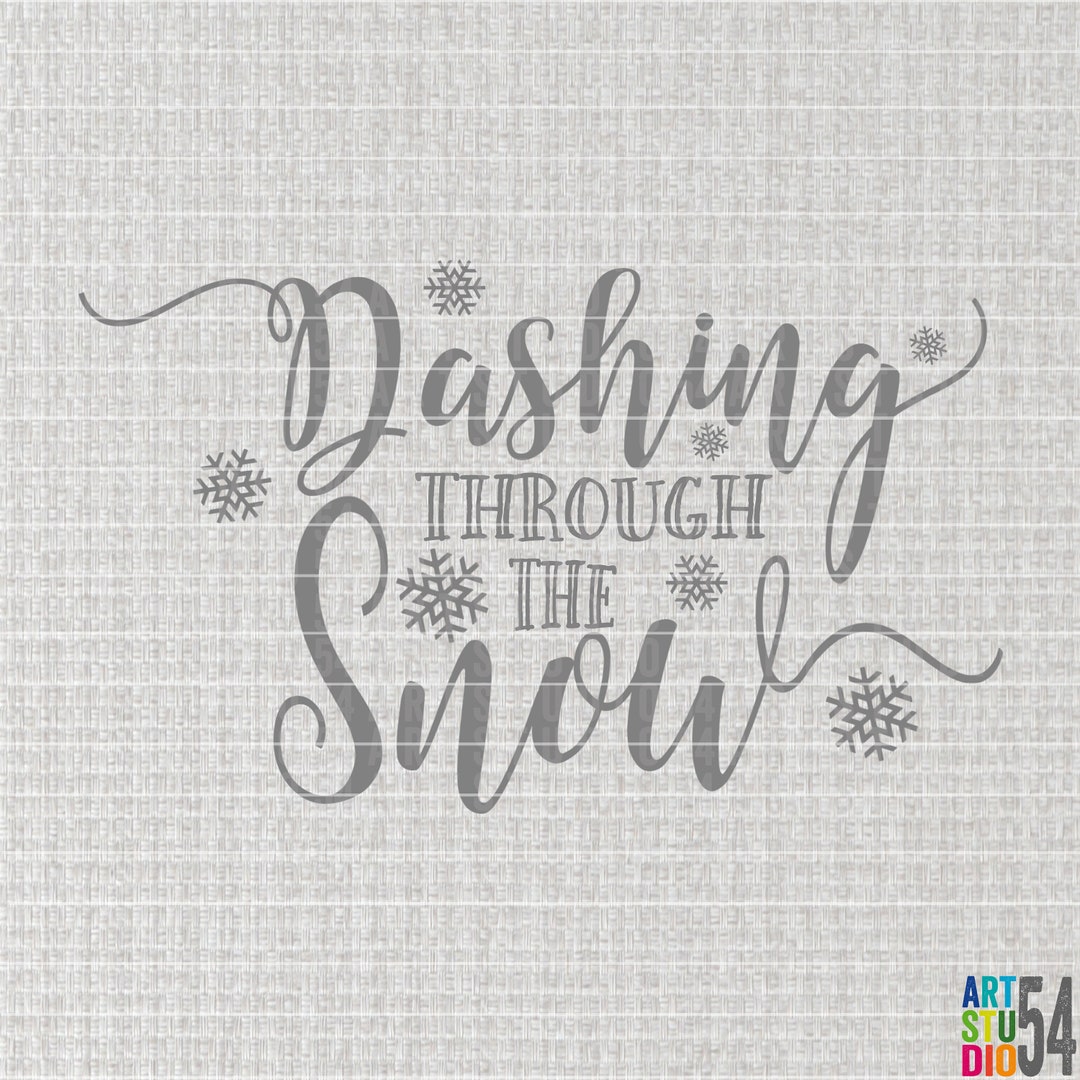 Dashing Through the Snow Digital File Clip Art SVG PNG - Etsy