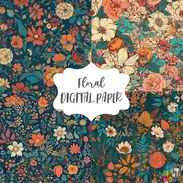 Coral and Teal - Etsy