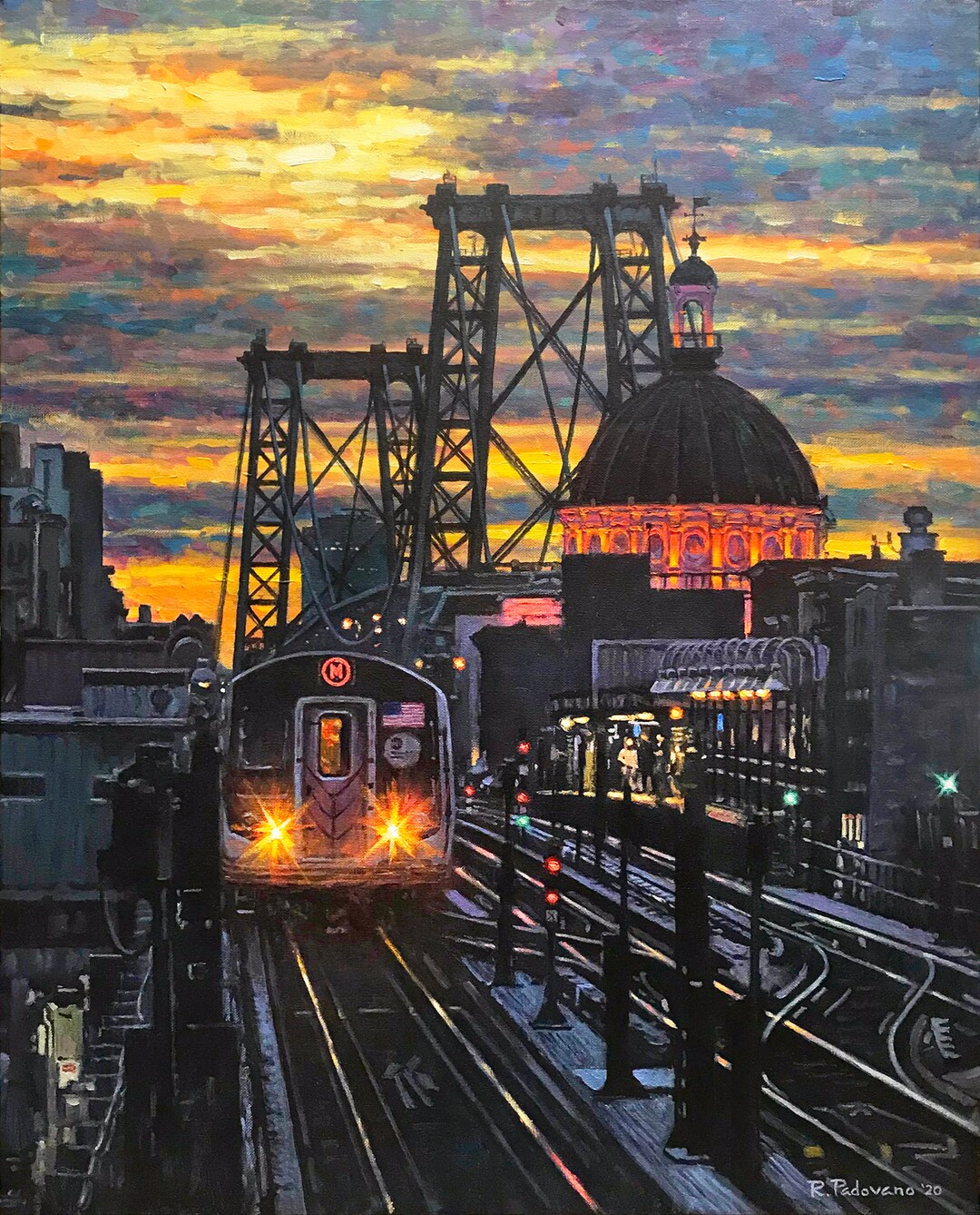 Williamsburg Bridge, View From Marcy Avenue Station, - Fine Art Giclée ...