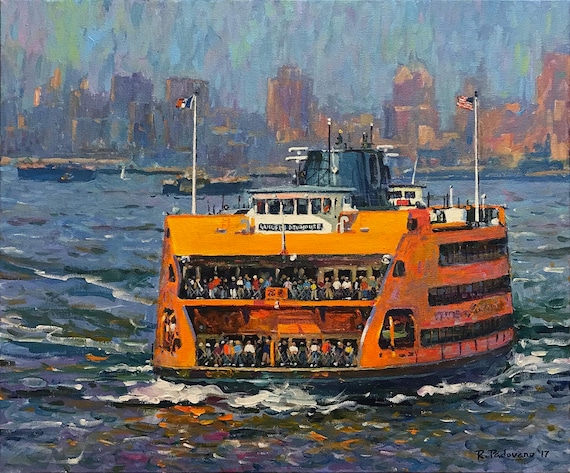 Newhouse Ferry Heading Home Fine Art Giclée Print of an | Etsy