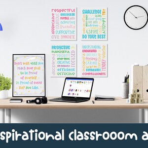 Growth Mindset Classroom Decor, Astrobright Classroom Wall Art, Prints ...