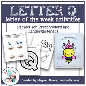 Preschool Letter of the Week Curriculum, Letter Q Activities and Crafts ...