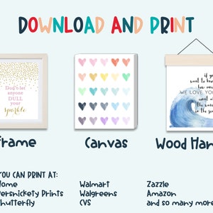 Classroom Decor, Classroom Wall Art, Back to School Art, Playroom Art ...