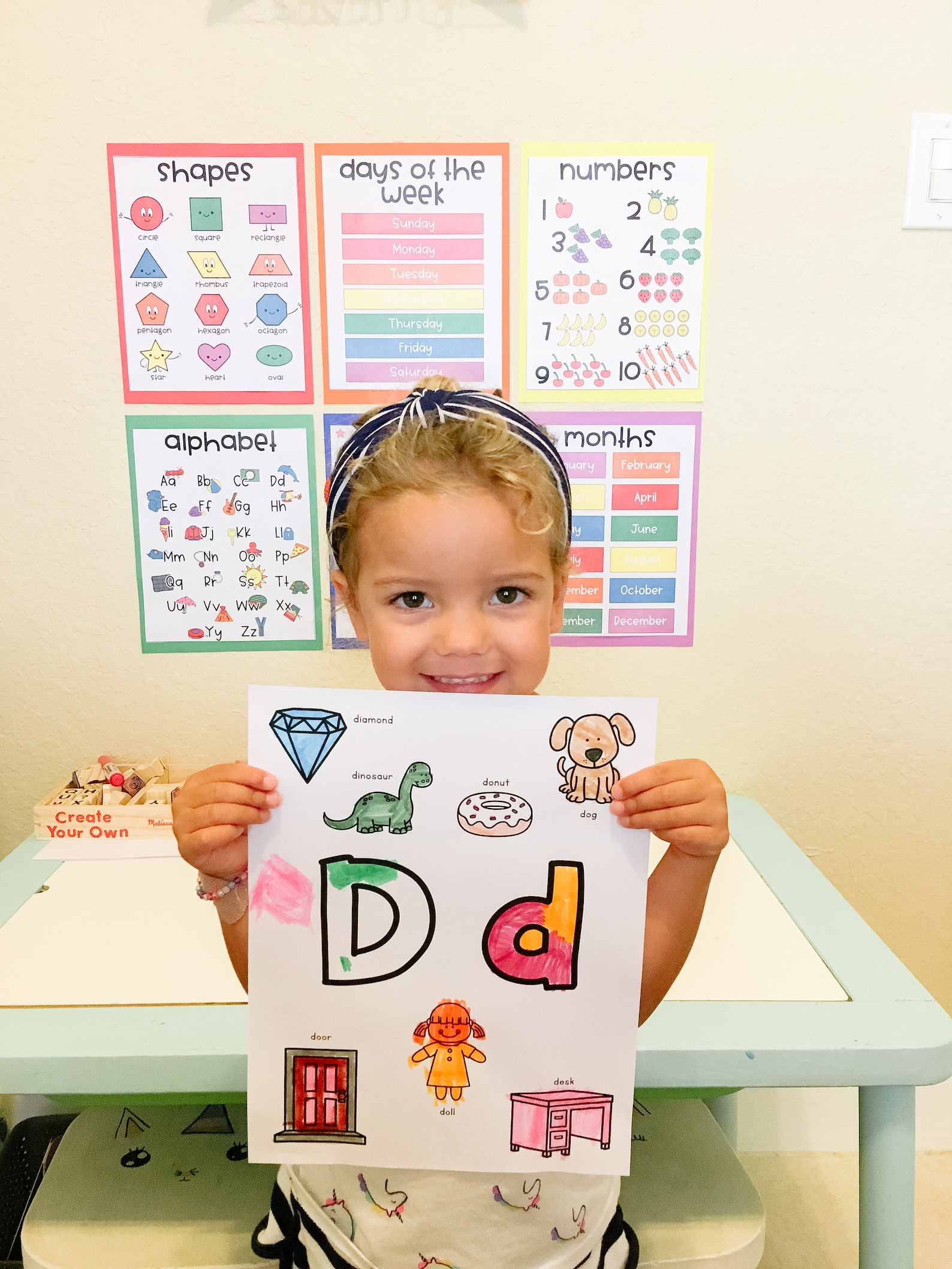 Letter of the Week Recognition Letter D Activities Alphabet - Etsy