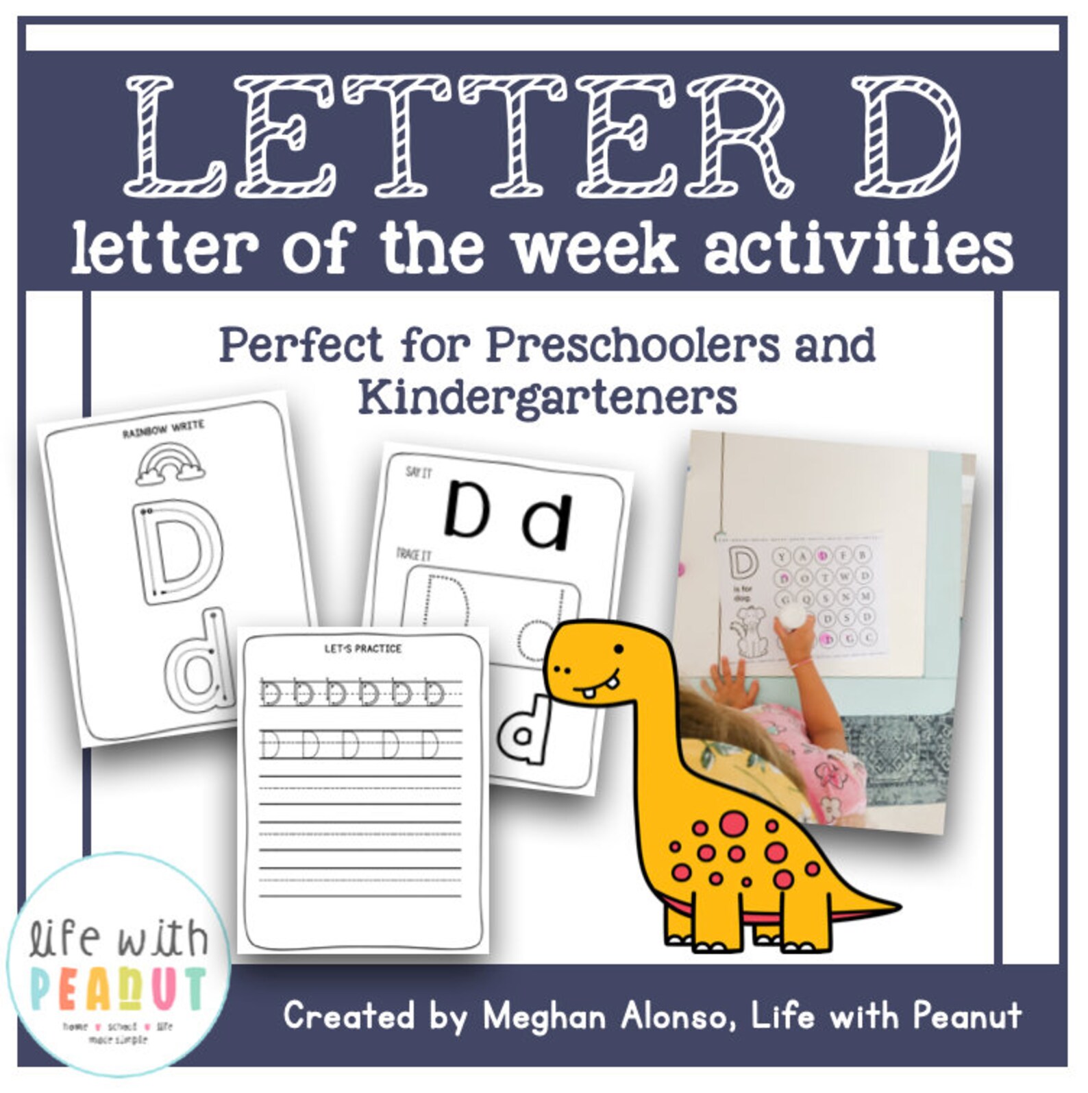 Letter of the Week Recognition Letter D Activities Alphabet | Etsy