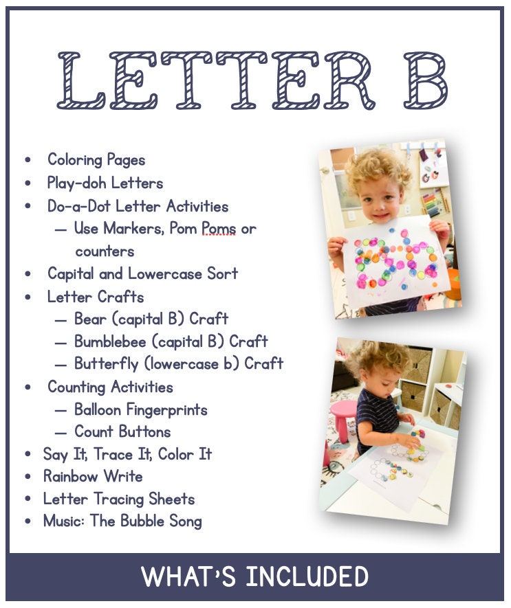 Letter B Activities, Letter of the Week Recognition, Alphabet Fun ...