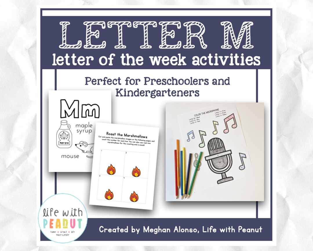 Preschool Letter of the Week Curriculum, Letter M Activities and Crafts ...