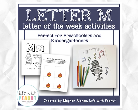 Preschool Letter of the Week Curriculum Letter M Activities - Etsy