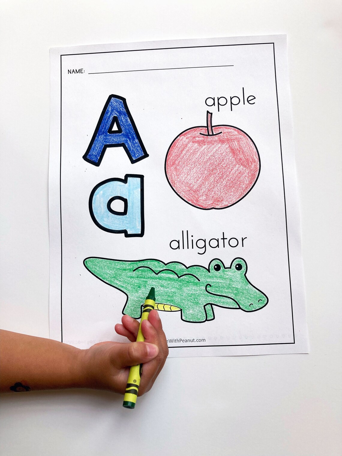 ABC Alphabet Coloring Pages Preschool Activity Kindergarten - Etsy