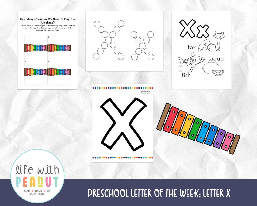 Preschool Letter of the Week Curriculum, Letter X Activities and Crafts ...