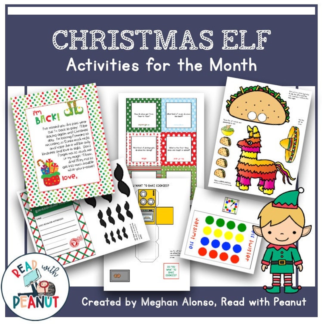 Christmas Elf Holiday Activities, Christmas Elf Costume, Christmas Elf ...