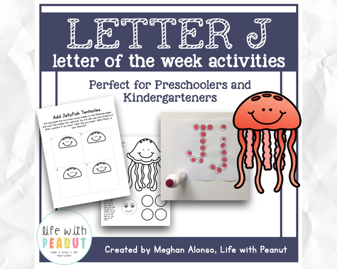 Preschool Letter of the Week Curriculum, Letter J Activities and Crafts ...