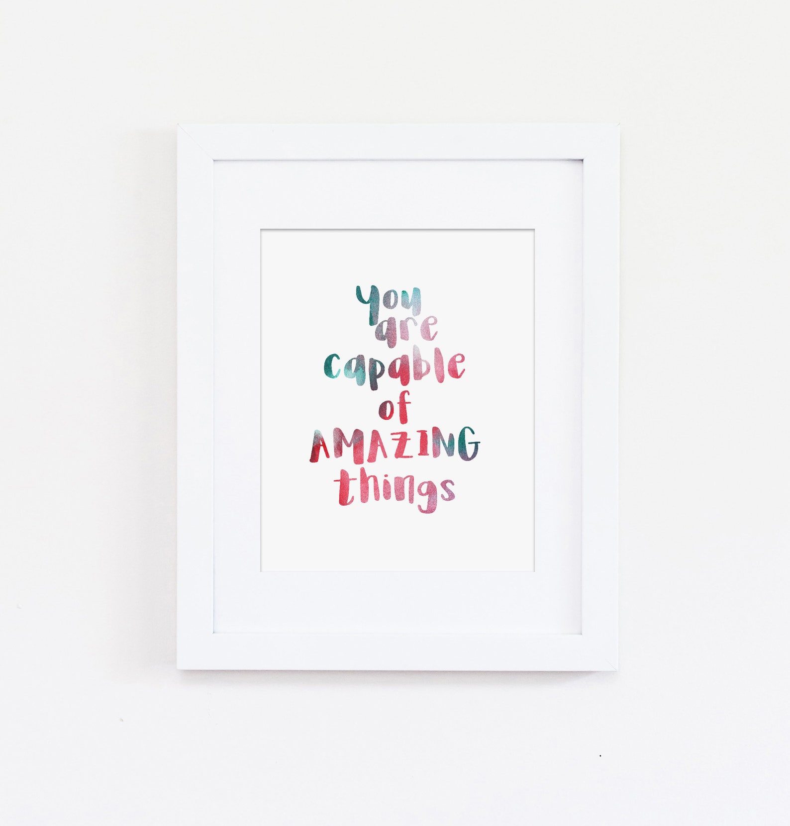 Growth Mindset Classroom Decor, Watercolor Classroom Decor Art Prints ...