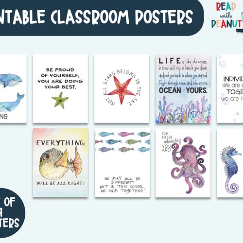 Ocean Theme Classroom Decor Bundle - Etsy