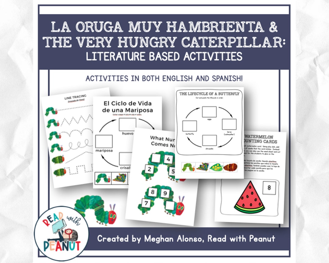 La Oruga Muy Hambrienta, Very Hungry Caterpillar Literature Based ...