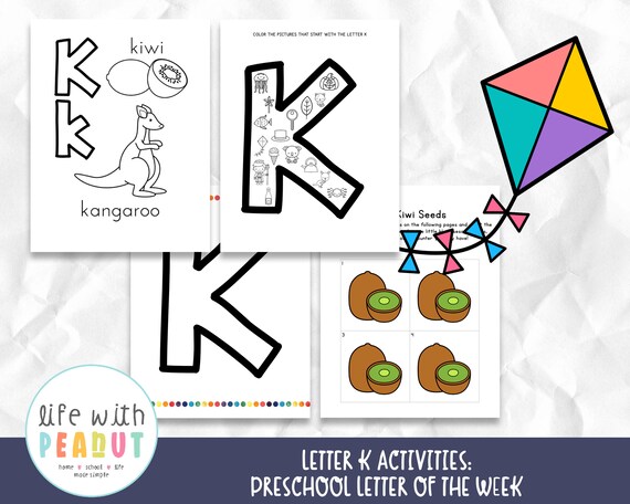 Preschool Letter of the Week Curriculum Letter K Activities | Etsy