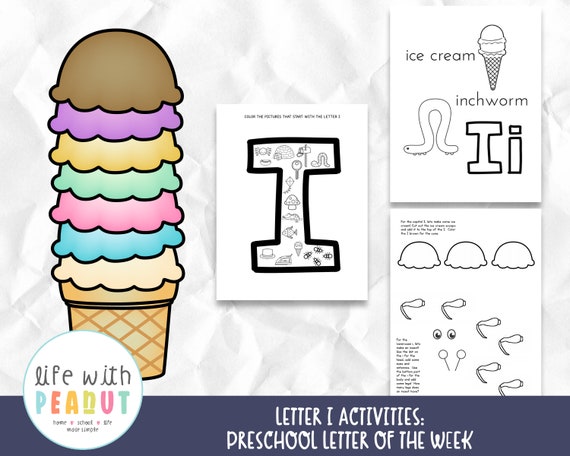 Preschool Letter of the Week Curriculum Letter I Activities | Etsy