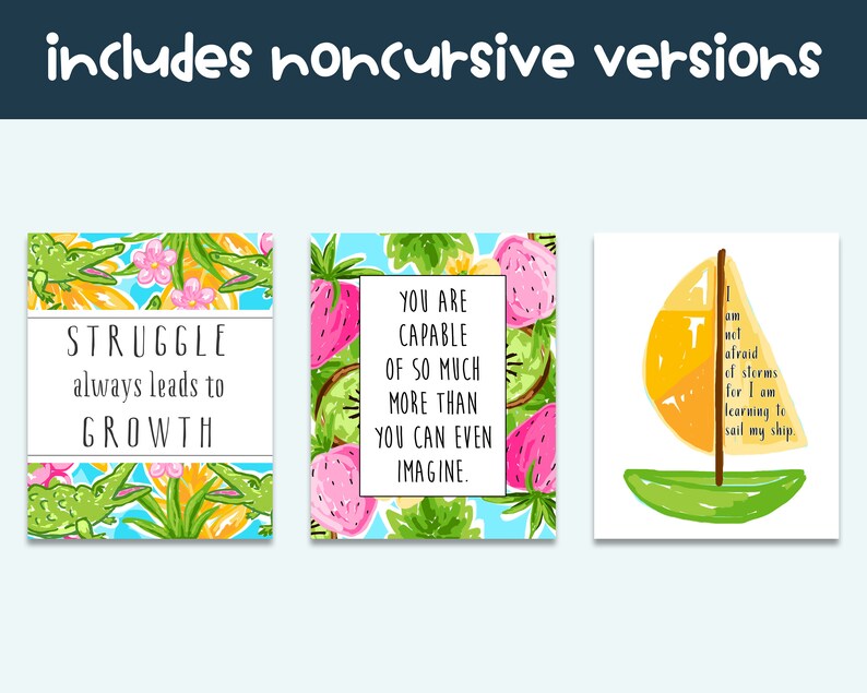 Growth Mindset Classroom Decor, Tropical Classroom Decor, Tropical Art ...