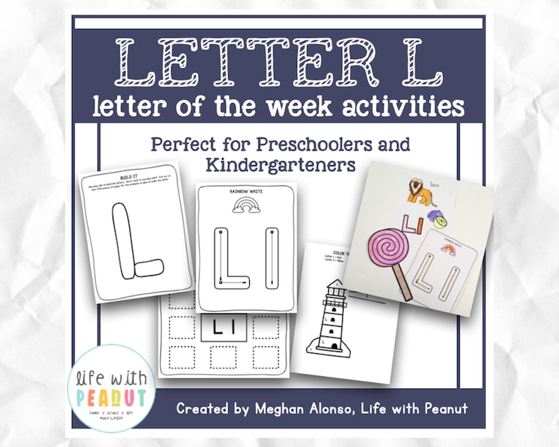Preschool Letter of the Week Curriculum Letter L Activities - Etsy
