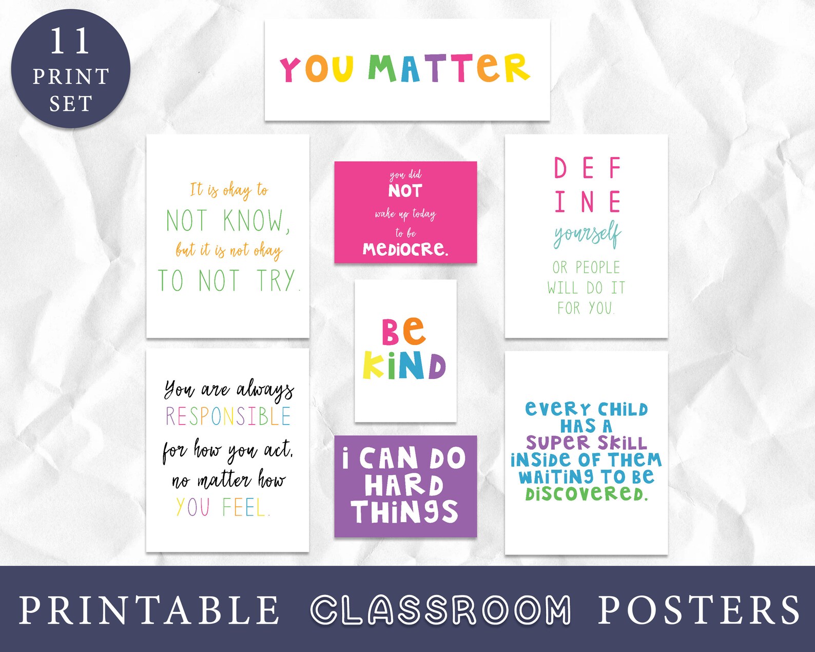 Teacher Classroom Art Prints Growth Mindset Posters | Etsy
