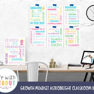 Growth Mindset Classroom Decor Astrobright Classroom Wall | Etsy