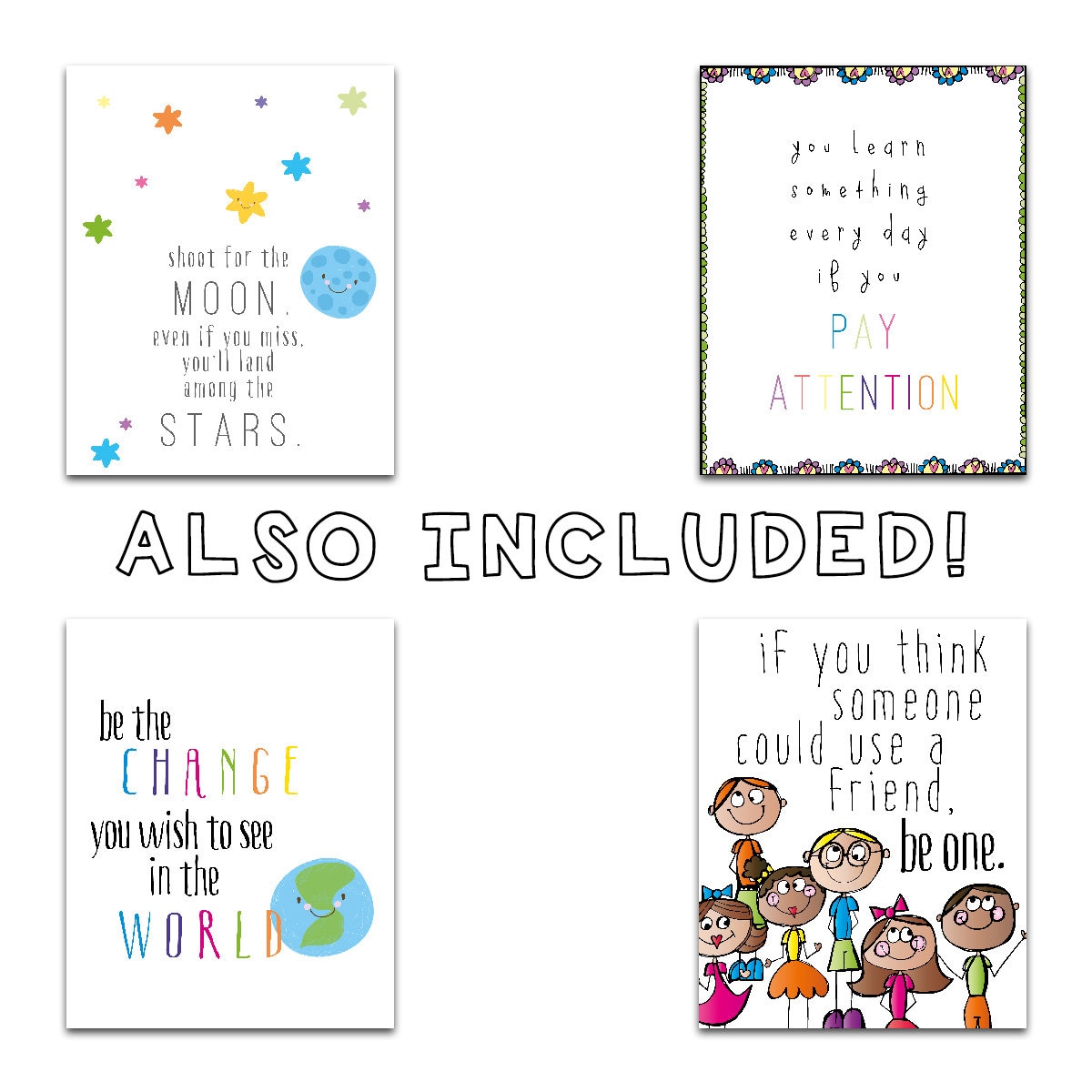 Classroom Decor, Classroom Wall Art, Back to School Art, Playroom Art ...