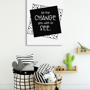 Classroom Wall Decor, School Art Prints, Black and White Typography ...