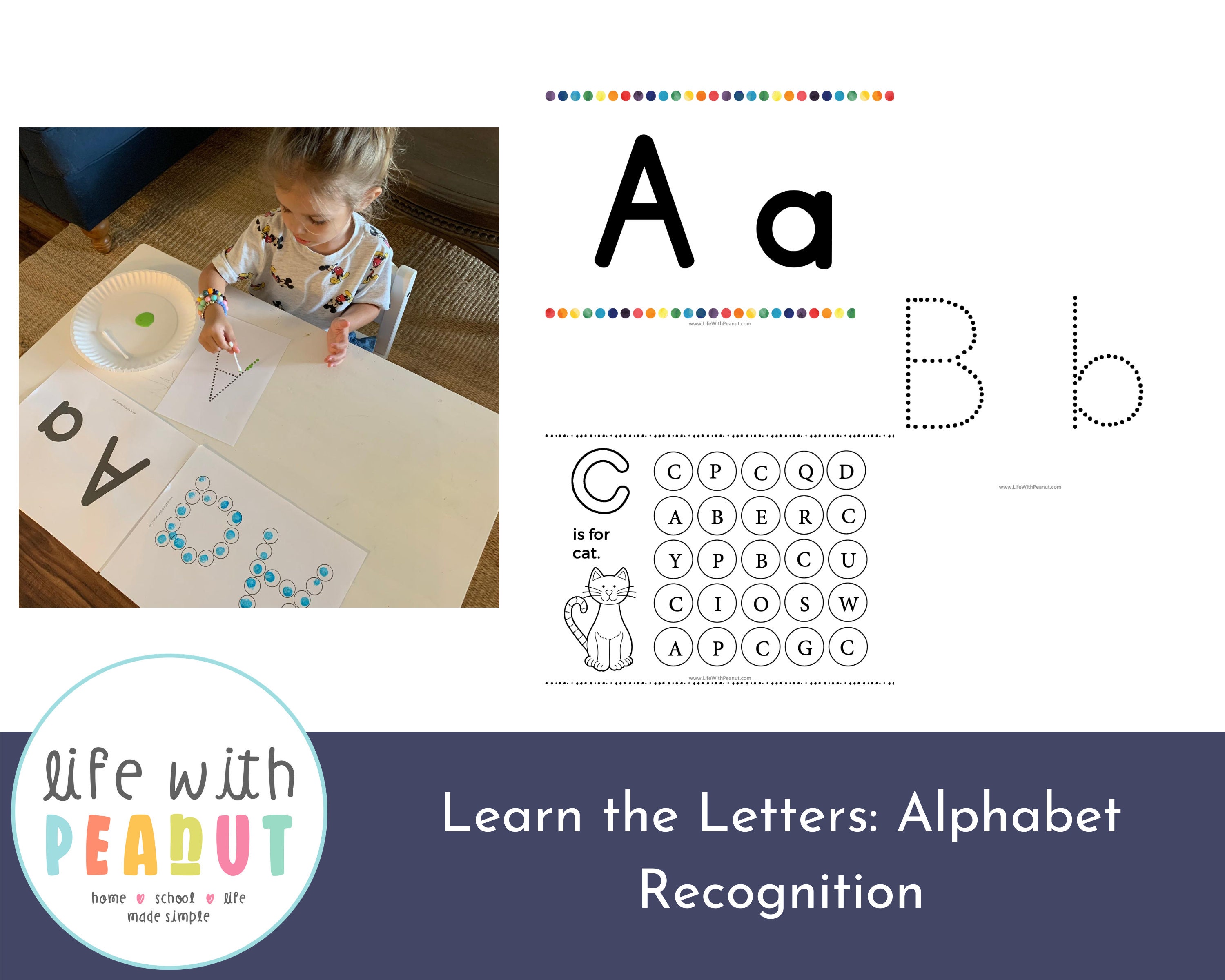 Learn the Letter Alphabet Recognition Alphabet Posters Do a | Etsy