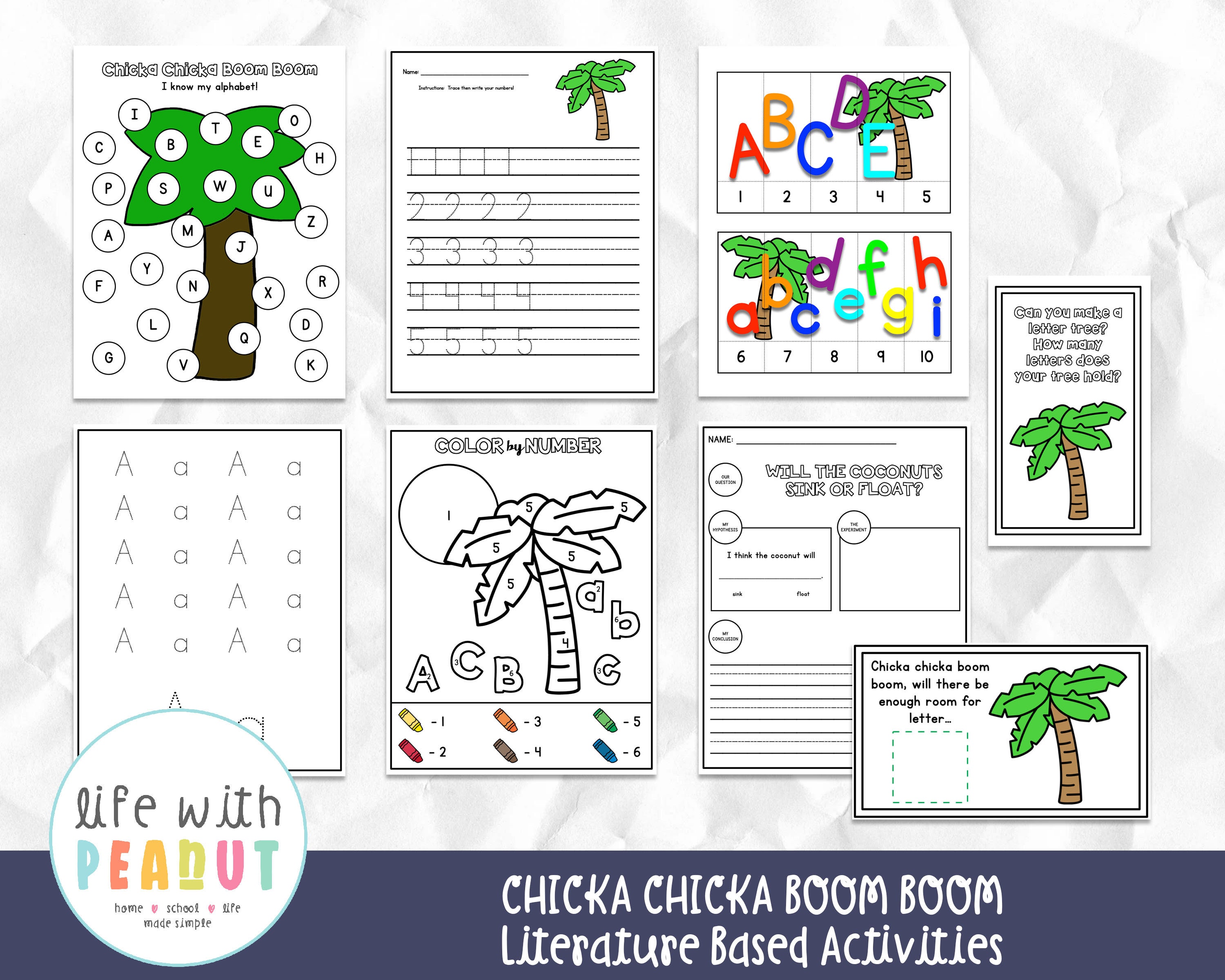 Chicka Chicka Boom Boom / Chica Chica Bum Bum Literature - Etsy Singapore