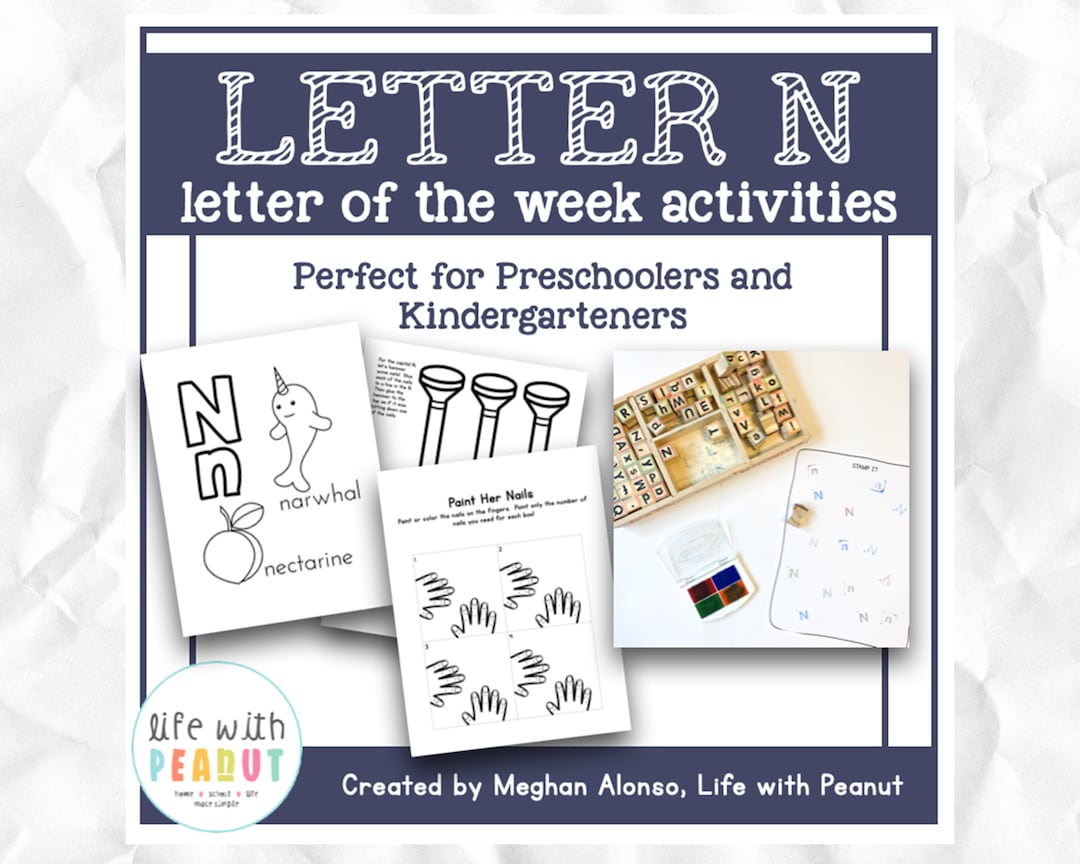 Preschool Letter of the Week Curriculum, Letter N Activities and Crafts ...