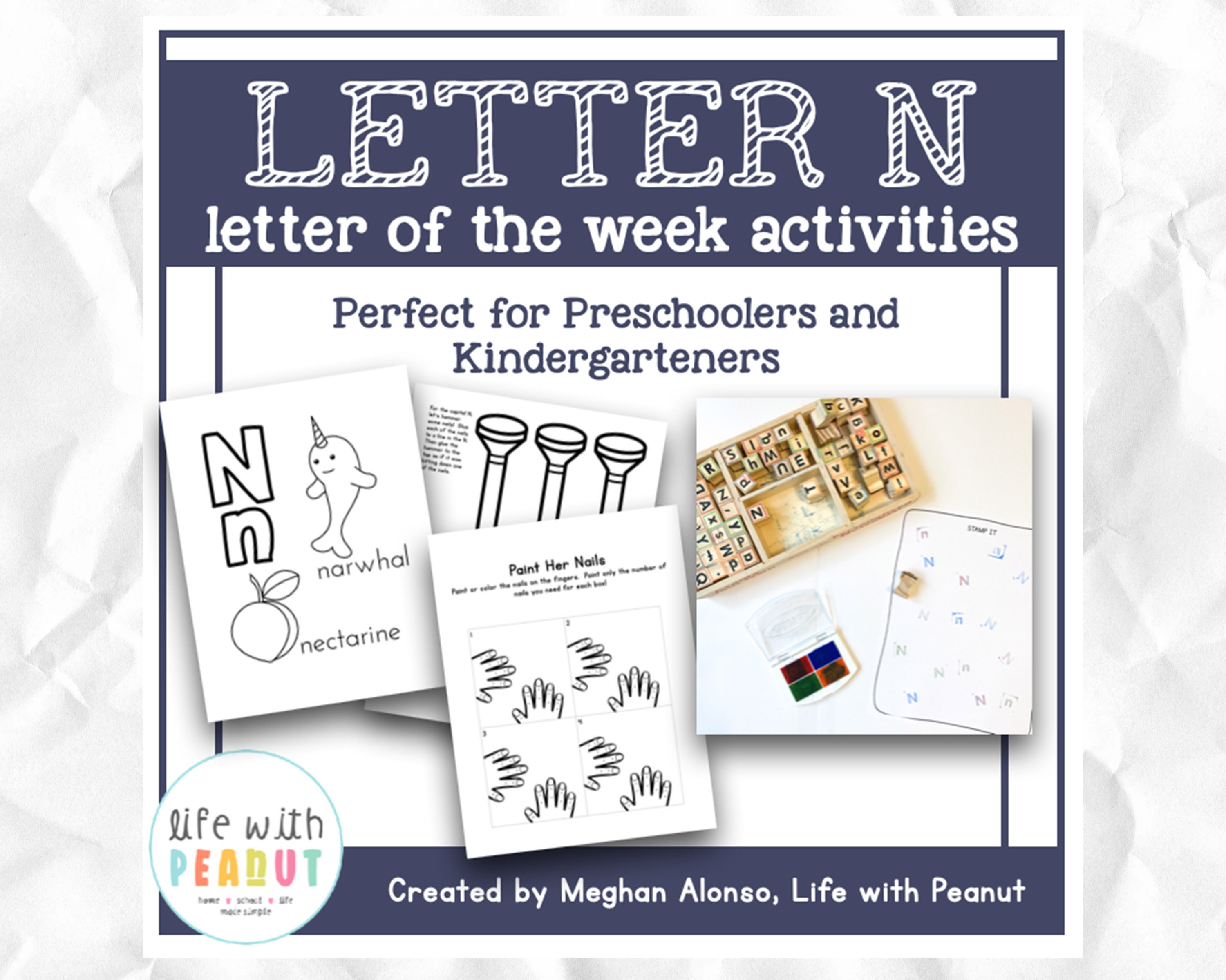 Preschool Letter of the Week Curriculum Letter N Activities - Etsy
