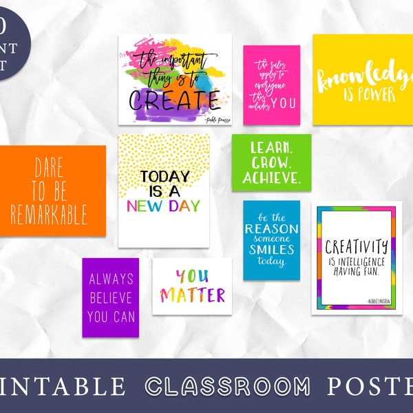 Classroom Wall Art - Etsy