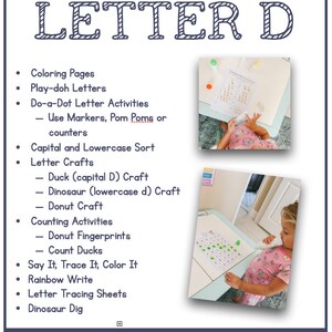 Letter of the Week Recognition, Letter D Activities, Alphabet Fun ...