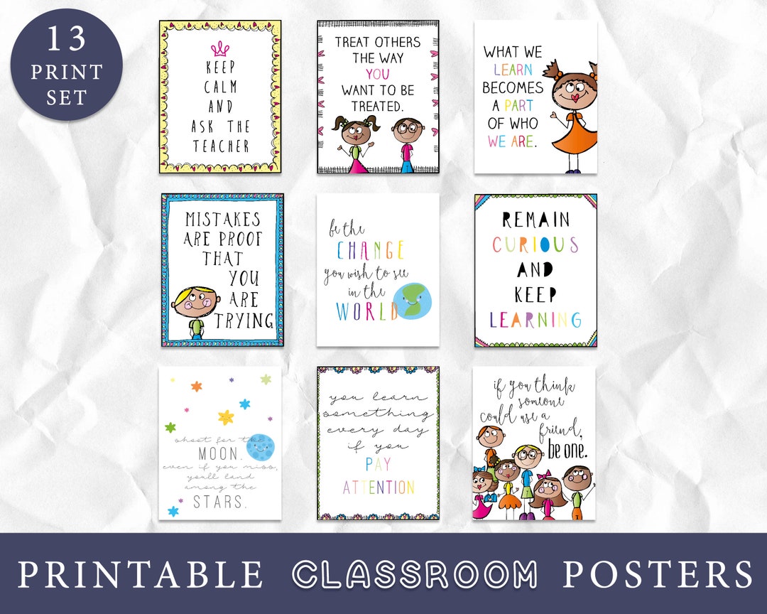 Classroom Decor Classroom Wall Art Back to School Art - Etsy