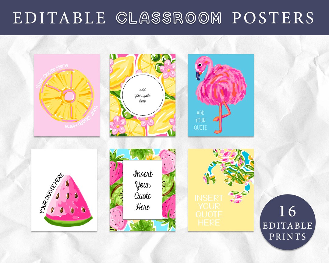 Editable Tropical Classroom Decor, Tropical Classroom Art Prints ...