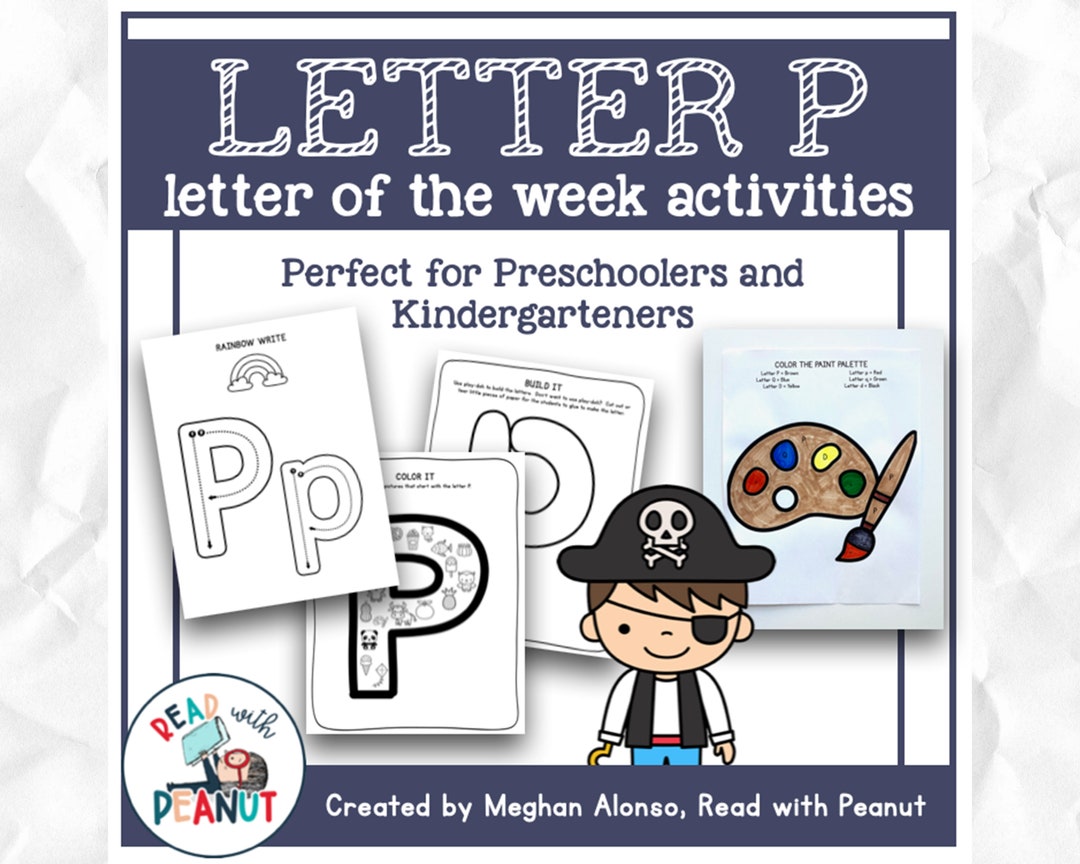 Preschool Letter of the Week Curriculum, Letter P Activities and Crafts ...