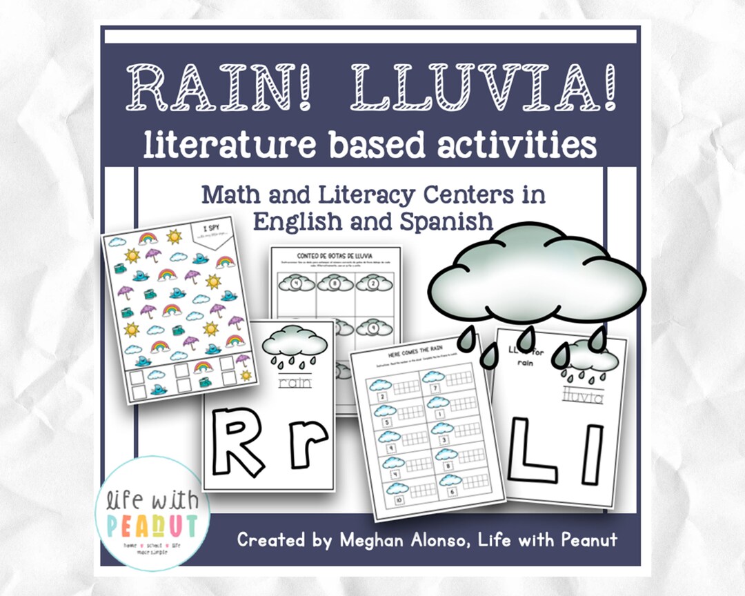 Rain // Lluvia - Literature Based Activities for Preschool ...