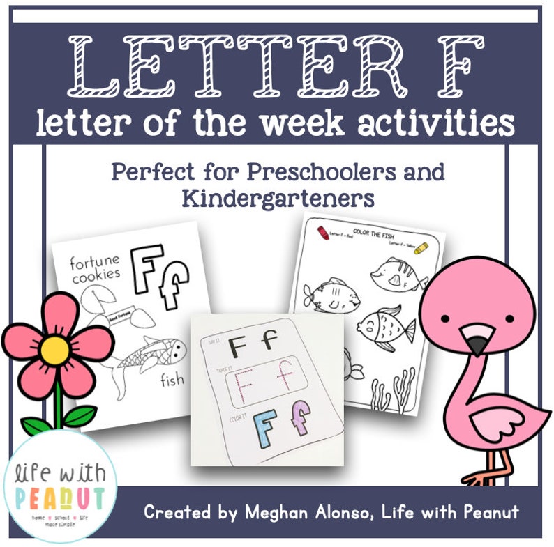 Letter of the Week Letter F Activities. Alphabet Fun Letter - Etsy
