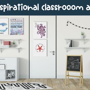 Growth Mindset Classroom Decor, Ocean Classroom Art Prints, Classroom ...