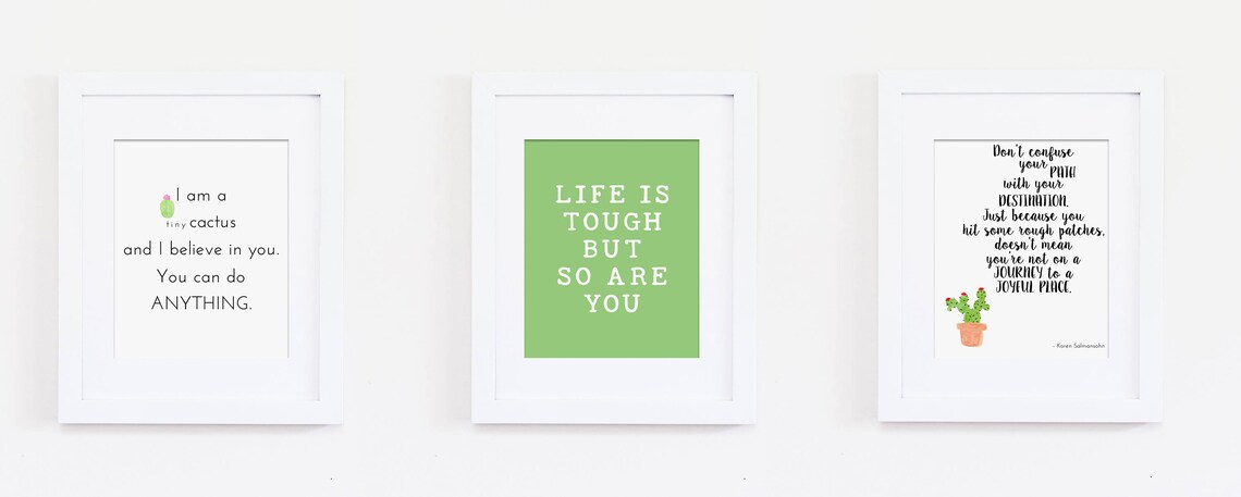 Growth Mindset Classroom Art Prints Cactus Classroom Wall - Etsy