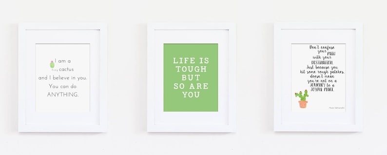Growth Mindset Classroom Art Prints, Cactus Classroom Wall Art, Teacher ...