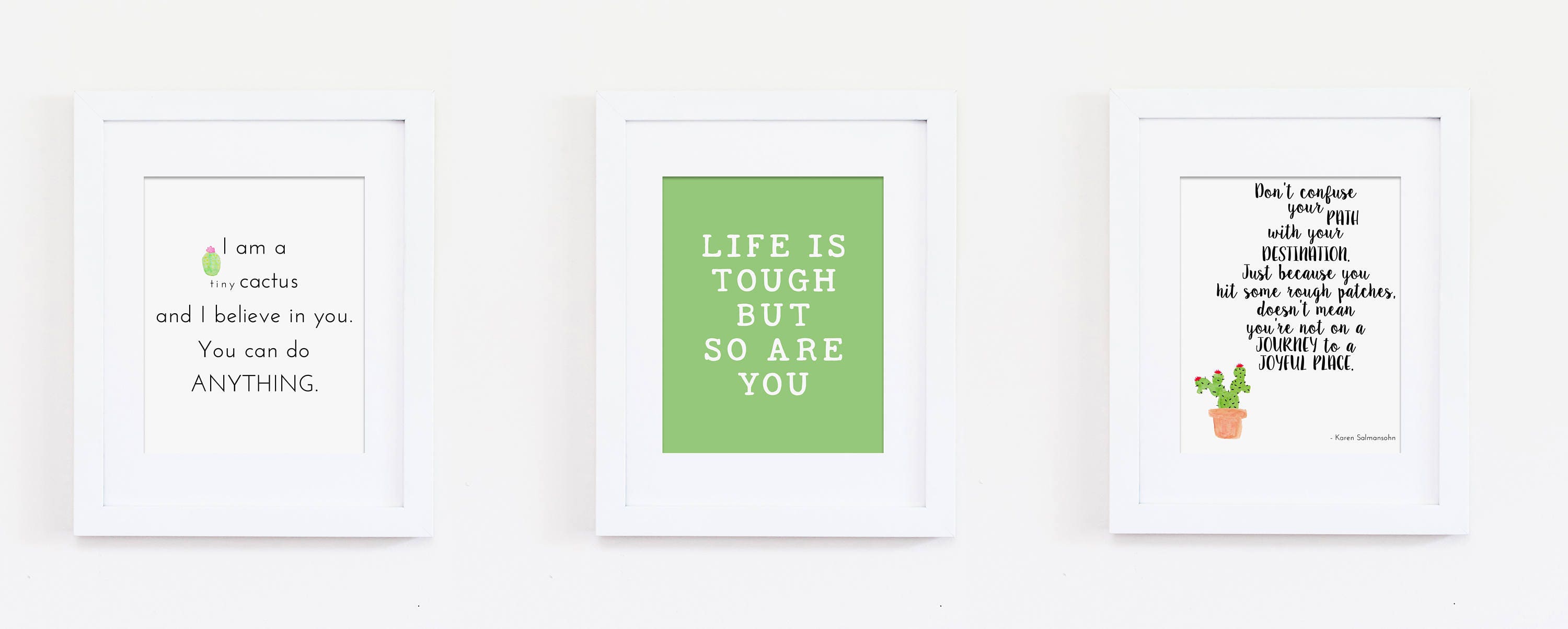 Growth Mindset Classroom Art Prints Cactus Classroom Wall | Etsy