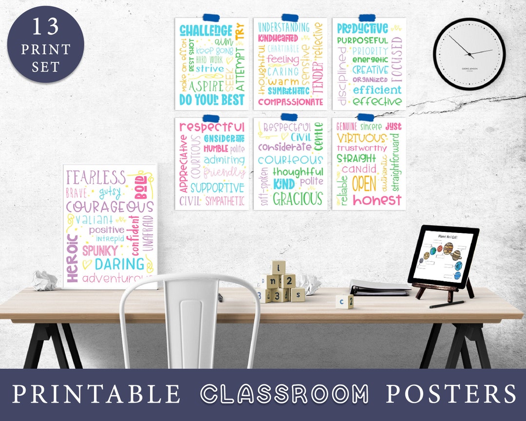 Growth Mindset Classroom Decor Astrobright Classroom Wall - Etsy