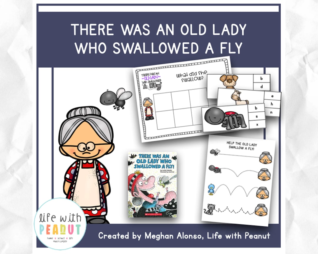 There Was an Old Lady Who Swallowed a Fly - Literature Based Activities ...