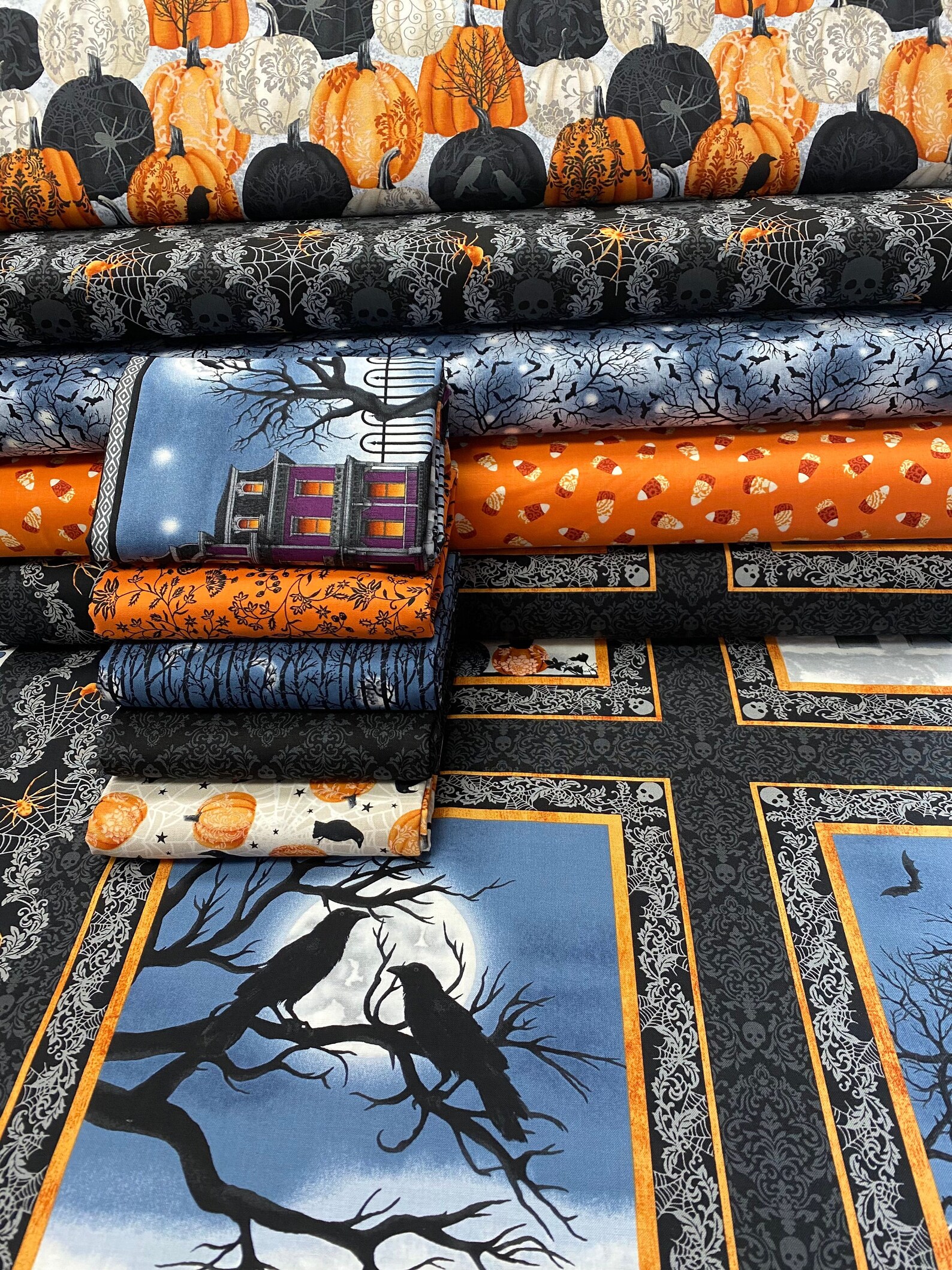 Studio E Fabrics Spooky Night by Grace Popp Spooky Small - Etsy