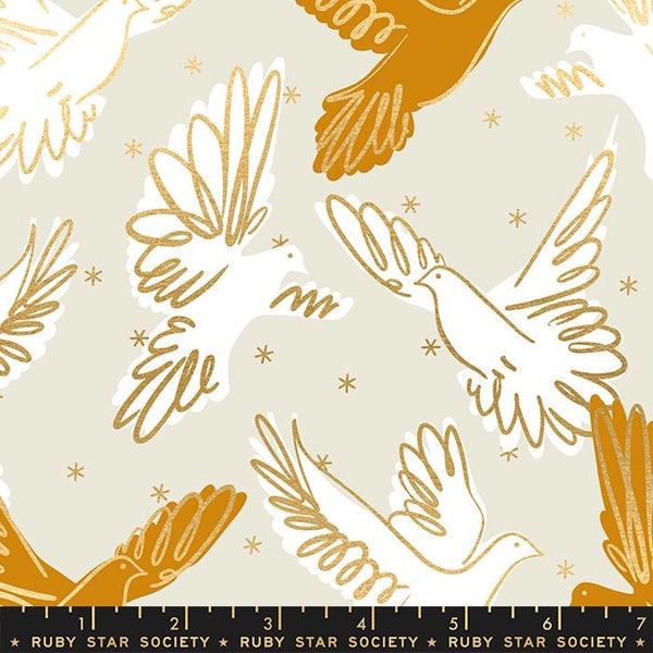 Melody Miller Ruby Star Fabric - Etsy