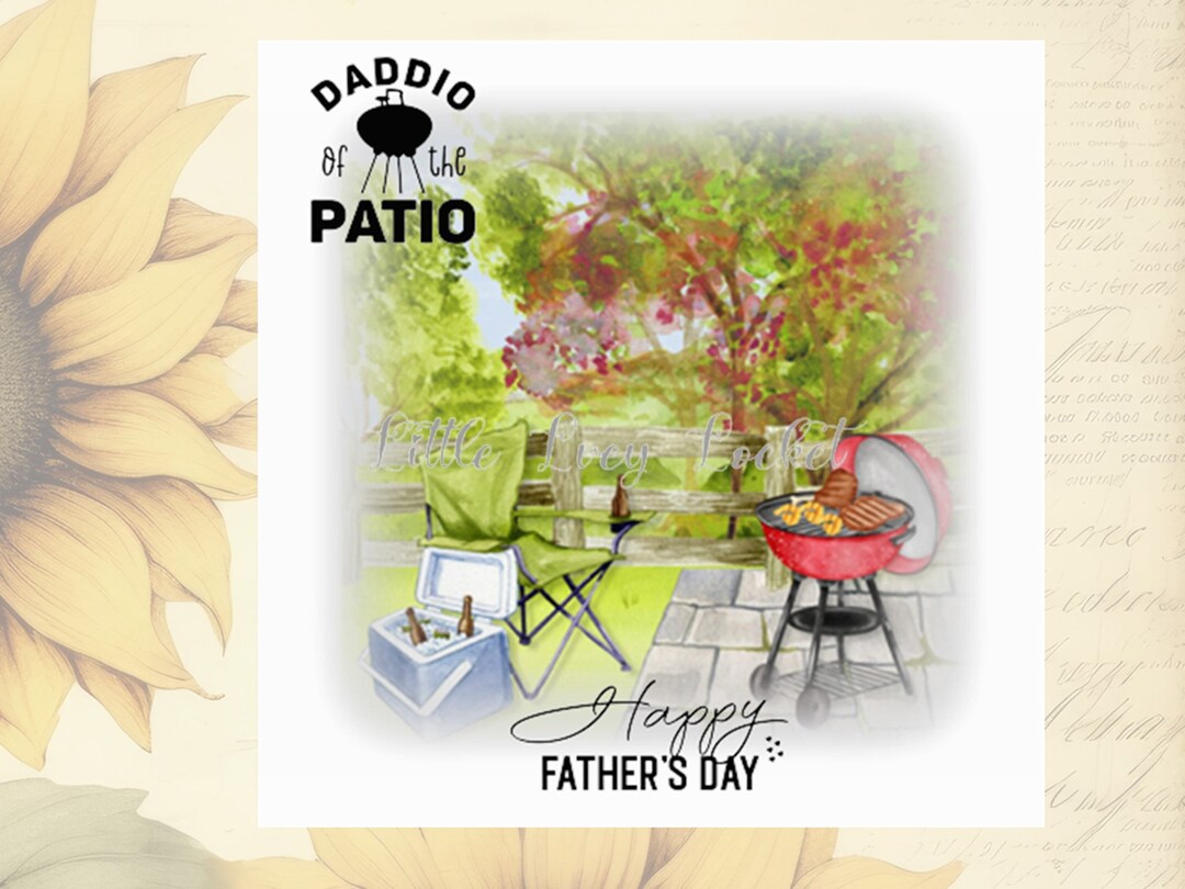 Father's Day Card-daddio of the Patio-card for Dad-barbeque Theme ...